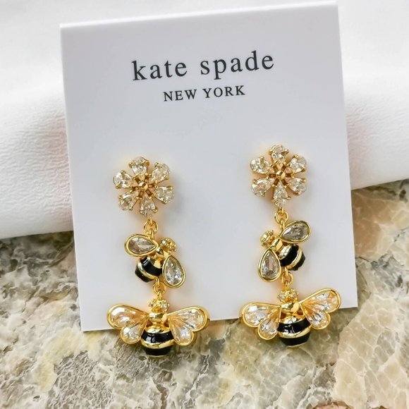 kate spade | Jewelry | Last One Kate Spade Bees Dangling Earrings ...